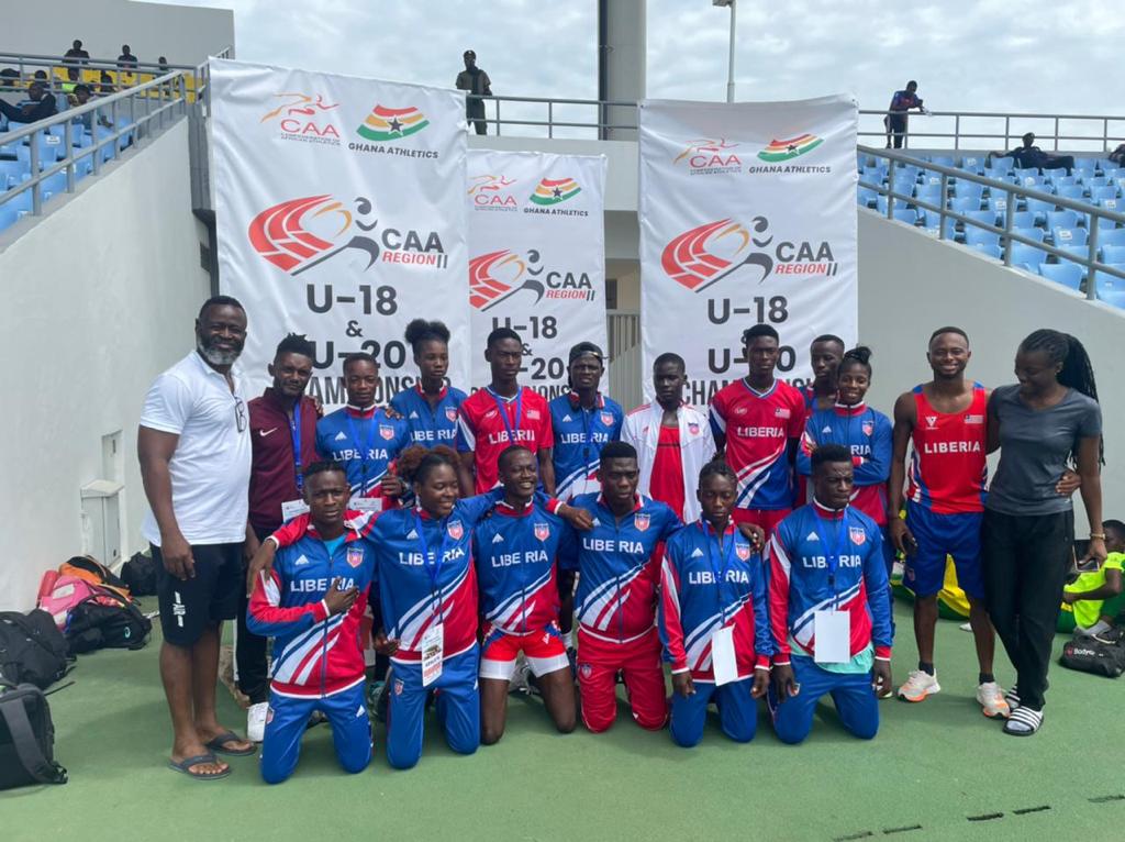 Liberia U18 & U20 Athletics Team Celebrates Results from Ghana
